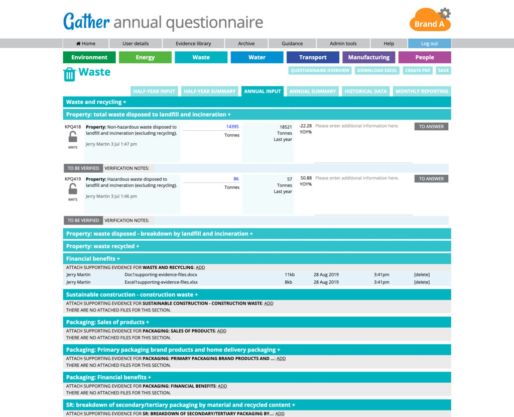 Gather reporting tool | Martin Lock Associates