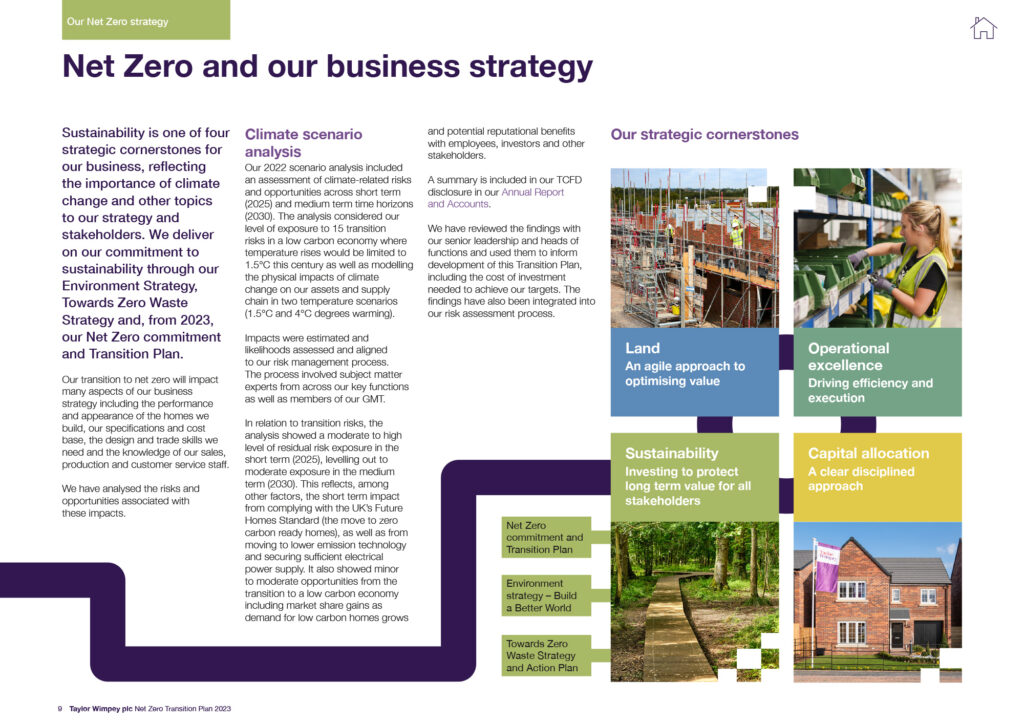 Taylor Wimpey Net Zero Transition Plan | Martin Lock Associates